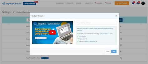 Menggunakan Custom Domain Ostock Help Center