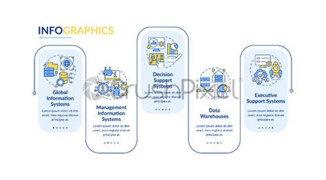 Variety Of Information Systems Rectangle Infographic Template Stock
