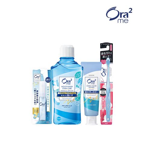 Ora2 Me Stain Clear Toothpaste Natural Mint Peach Leaf Mint Apple