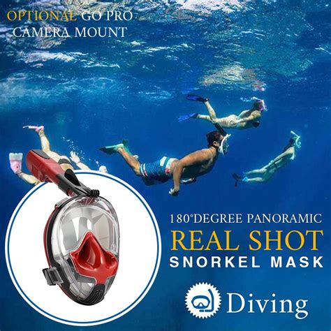Adult Youth Underwater Anti Fog Full Face Diving M Vicedeal