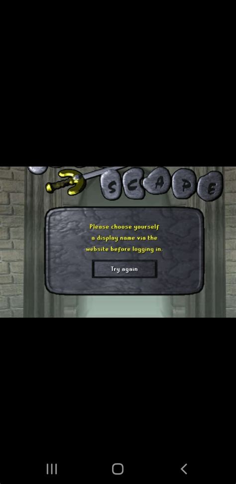 Username Issue R2007scape