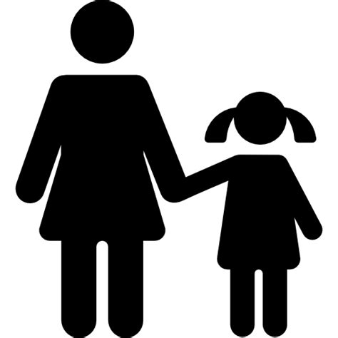 Mãe E Filha Ícone Gratis