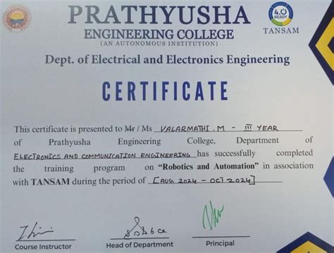 Valarmathi M On Linkedin I Am Pleased To Share That I Have Successfully Completed A Training