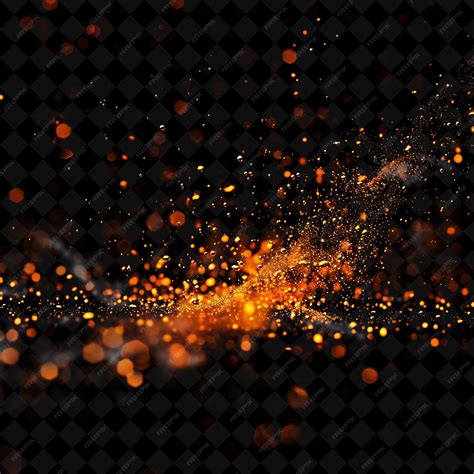 A Bright Orange Glow From A Fire That Is Lit Up By A Firework Premium