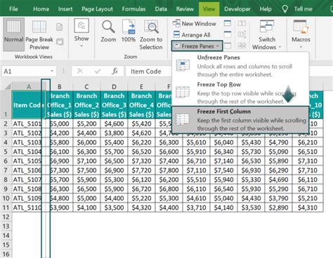 Column Lock In Excel Top 2 Ways Freeze Panesprotect Sheet