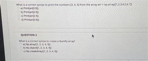 solved what is a correct syntax to print the numbers [3 4 5]
