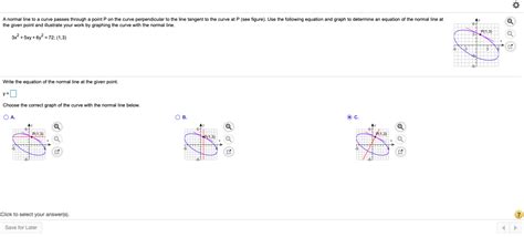 solved a normal line to a curve passes through a point p on