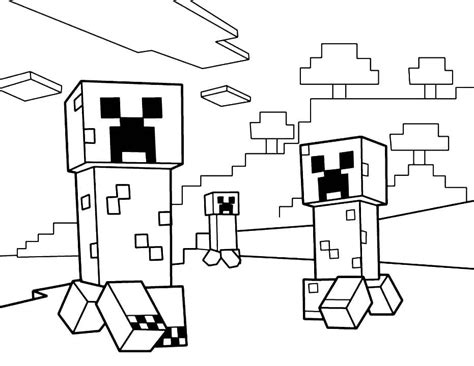 Minecraft Mutant Creeper Coloring Pages