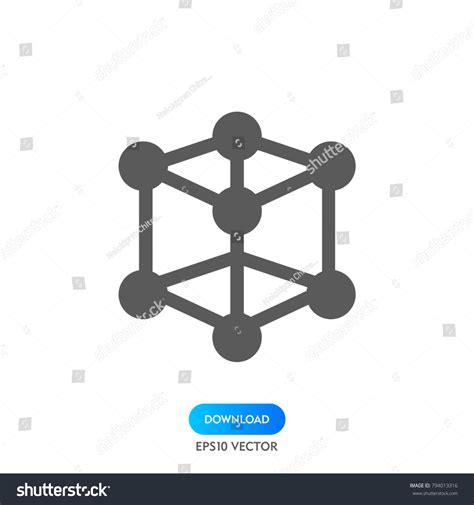 React Native Icon Vector Atom Symbol Stock Vector Royalty Free
