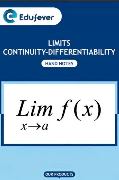 Limit Continuity And Differentiability Hand Written Notes For Jee Mains