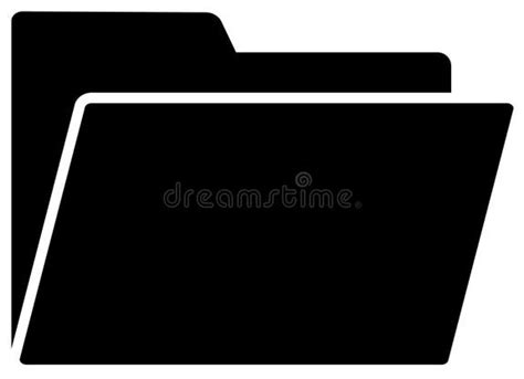 Black Folder Icon Vector File Collection Document Folder Document Collection Icon Black File