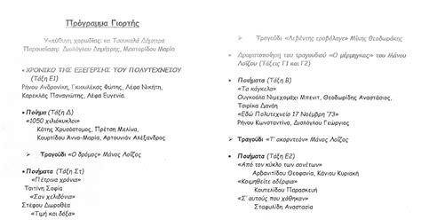 1o Δημοτικό Σχολείο Συκεών ΠΡΟΣΚΛΗΣΗ ΣΤΗ ΓΙΟΡΤΗ ΜΑΣ ΓΙΑ ΤΟ ΠΟΛΥΤΕΧΝΕΙΟ