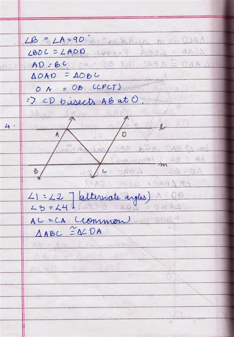 My Homework Maths Class 9 Triangles