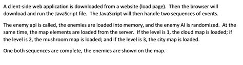 Solved A Client Side Web Application Is Downloaded From A