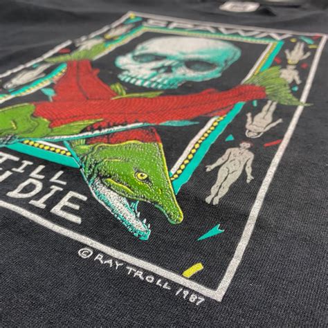 80s Ray Troll Art T Shirt レイ・トロール アート プリントtシャツ 古着 Whiteheadeagle