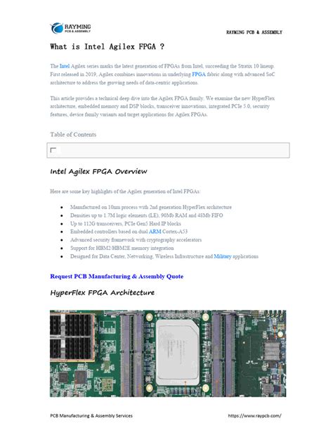 What Is Intel Agilex Fpga Pdf Field Programmable Gate Array