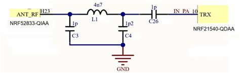 Matching Network Between Nrf52833 And Nrf21540 Nordic Qanda Nordic