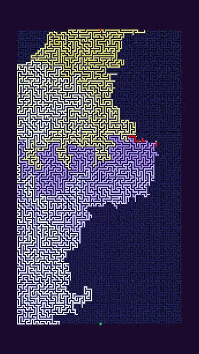 A Pathfinding Algorithm Solving A Maze Godot Pridemonth Nonbinary Youtube