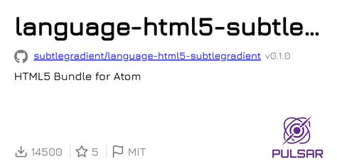 Language Html5 Subtlegradient