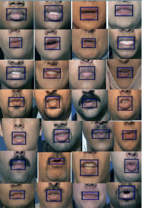 16 Nearest Colour Algorithm Accurate Lips Detection Samples