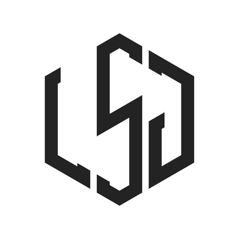 Premium Vector Lsj Logo Design Initial Letter Lsj Monogram Logo Using Hexagon Shape