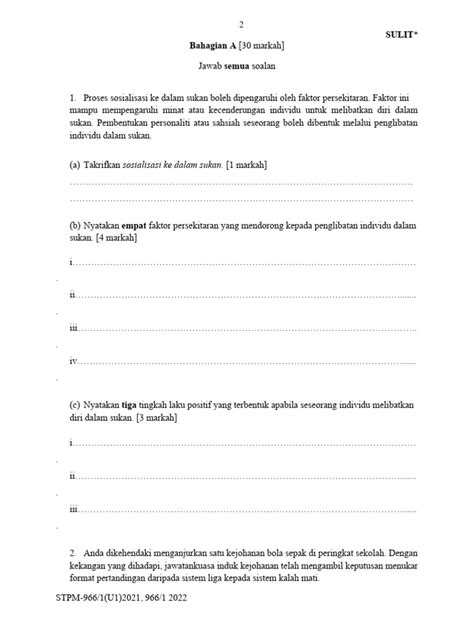 Soalan Trial Sem 1 2022 Pdf
