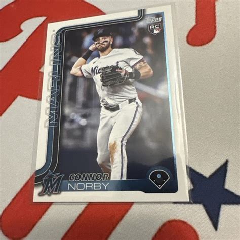 2025 Topps Baseball Series 1 Connor Norby Base Rookie Card 132 Marlins