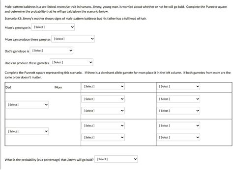 Male Pattern Baldness Is A Sex Linked Recessive Trait In Humans Jimmy