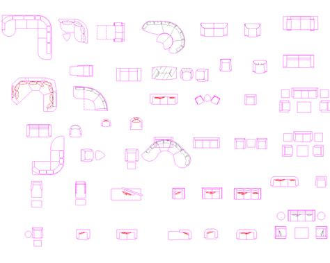 Sofa CADBlocks Hub For Industrial Design