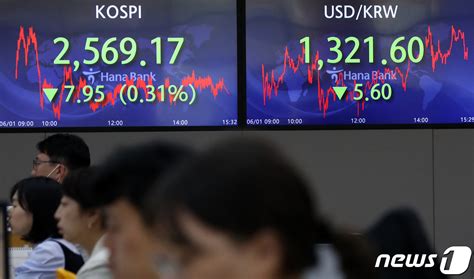 코스피 하락 마감 네이트 뉴스
