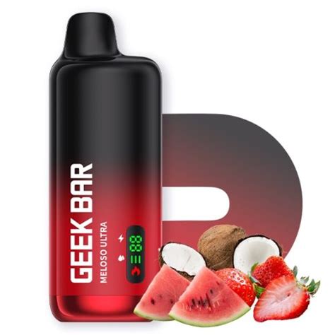 GEEK BAR Meloso Ultra Strawberry Watermelon Ice 10K Puffs Vapor World