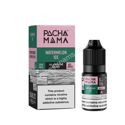 Pacha Mama Watermelon Ice 10ml Nic Salt £2 99 [bundle Deals]