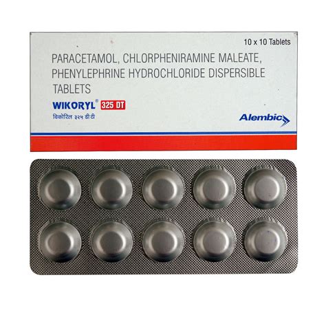 Buy Wikoryl 325dt 10 Tablets Online At Best Prices Wellness Forever