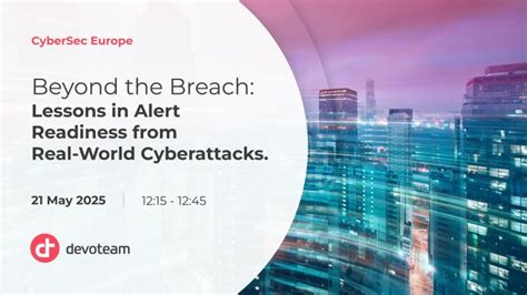 Cyberseceurope Devoteam Alertreadiness Cybersecurity Identitysecurity… Devoteam