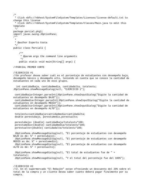 Codigo En Blog De Notas Parcial 1 Programacion Daniel Charris