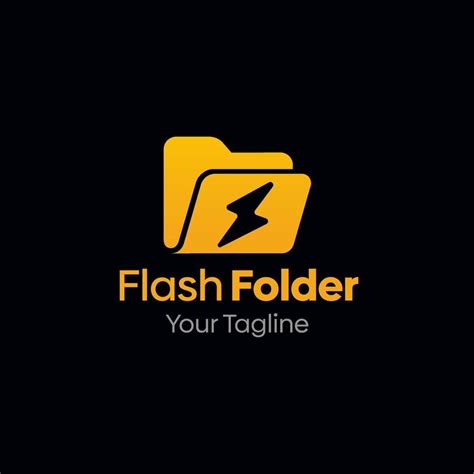 Flash Folder Logo Design 50464382 Vector Art At Vecteezy