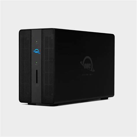 Owc Gemini Thunderbolt 3 Dock And Dual Drive Raid External Storage W 3 5” Sata Hdd 2tb X 2 4tb