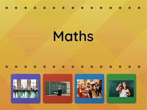 Subjects 1 Match Find The Match