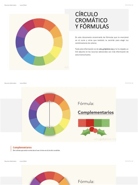 Círculo Cromático Y Fórmulas Pdf