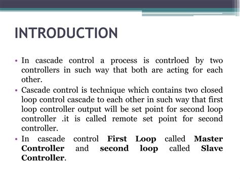 Cascade Control System PPTX