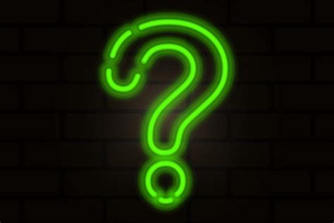 Premium Vector Neon Question Mark Nightlife Concept Answer Question