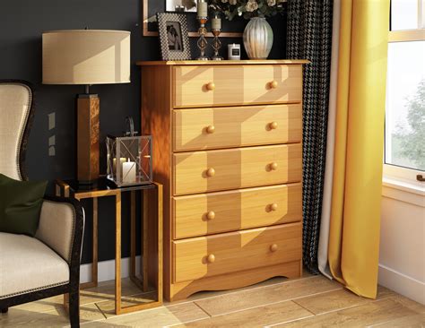 100 Solid Wood 5 Drawer Chest Palace Imports