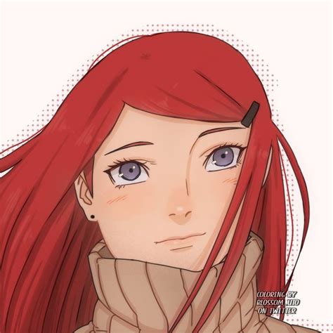 Kushina Uzumaku Manga Colored Kushina Uzumaki Animes Boruto Boruto