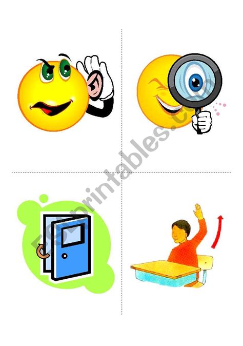 Classroom Commands Phrases Flashcards Esl Worksheet By Jholley