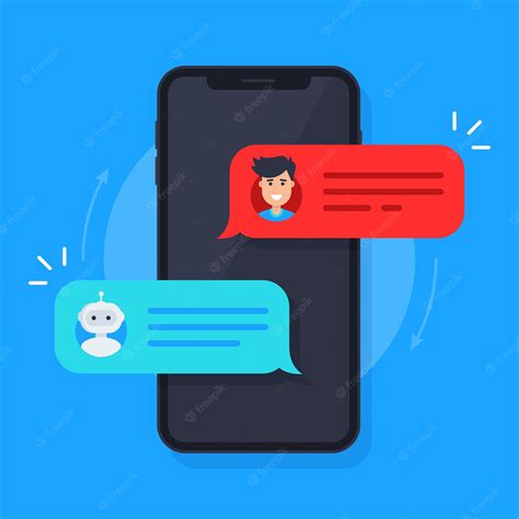 Premium Vector Chatbot Vector Illustration Concept