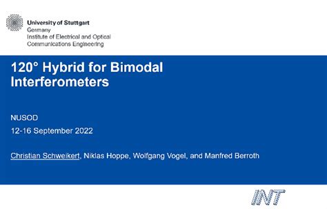 P09 120° Hybrid For Bimodal Interferometers Nusod 2022