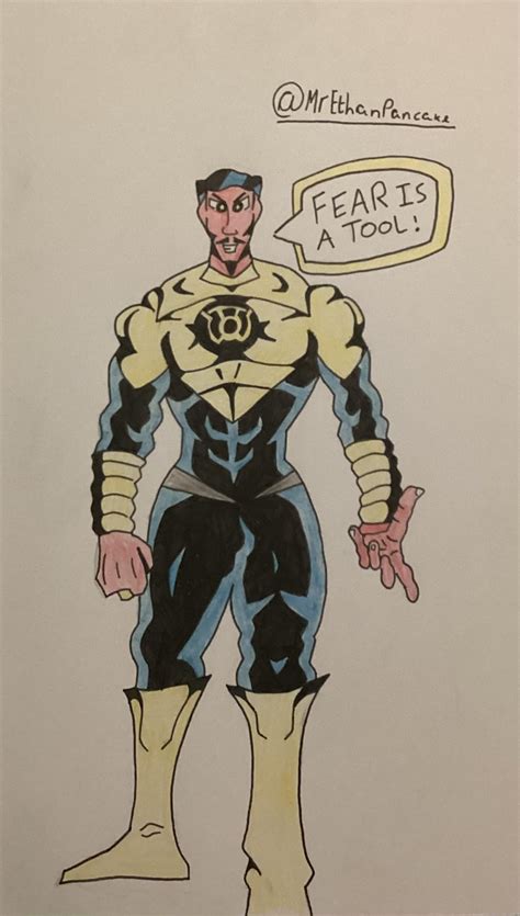Sinestro Drawing I Did R Greenlantern