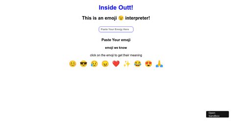 Emoji Interpreter React Codesandbox