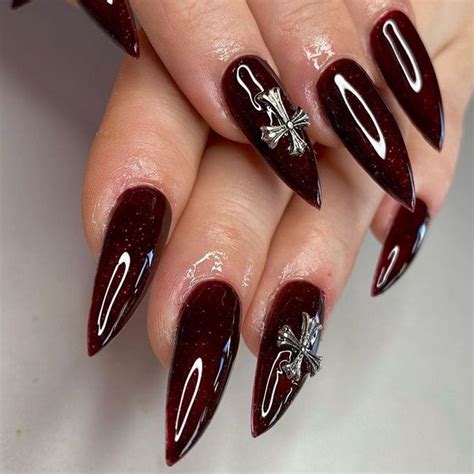 35 Burgundy Nails That You Will Fall In Love With Burgundy Nails