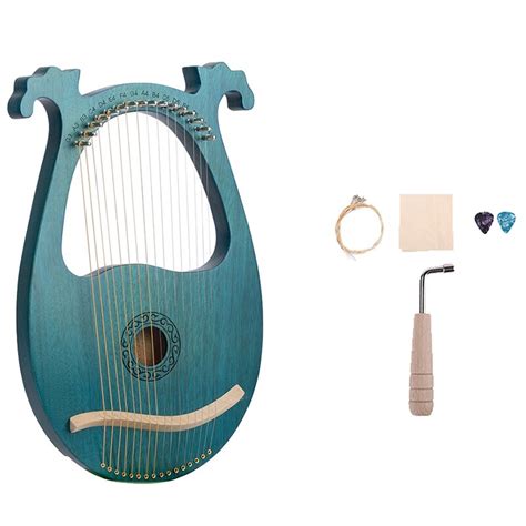 Lyre Harp 16 String Mahogany Body String Instrume Vicedeal